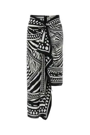 Blumarine Printed Twill Skirt