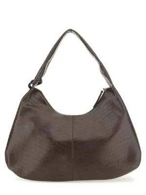 GANNI Croc Effect Hobo Bag Xxl