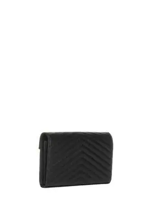 Saint Laurent Classic Cassandre Pouch In Grain De Poudre Leather - Multicolor