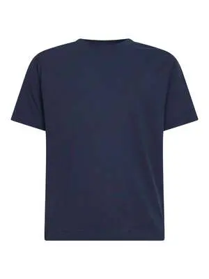Dries Van Noten Navy Blue Jersey Regular-fit Crewneck T-shirt - Multicolor