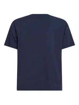 Dries Van Noten Navy Blue Jersey Regular-fit Crewneck T-shirt - Multicolor