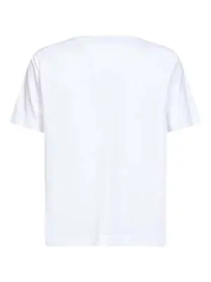 Dries Van Noten White Jersey Regular-fit Crewneck T-shirt - Multicolor
