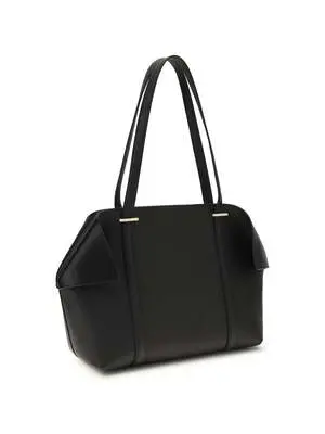 FERRAGAMO Leather Tote Bag - Black