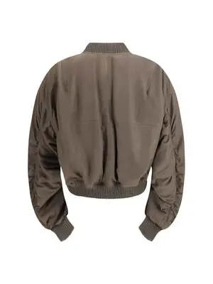 Rick Owens Secchia Bomber In Lambskin Leather