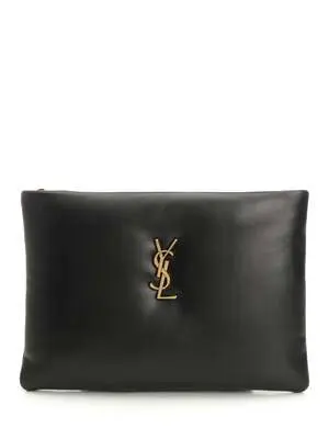 Saint Laurent Calypso Pillow Leather Clutch