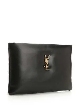Saint Laurent Calypso Pillow Leather Clutch