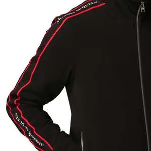 Alexander McQueen Logo Zipped Sweatshirt - Black