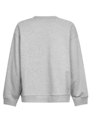Dries Van Noten Melange Grey Cotton Oversized Sweatshirt
