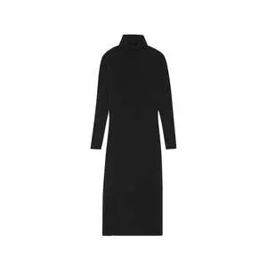 Saint Laurent Ribbed Cashmere Dress - Black