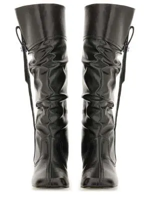 GANNI Slouchy Boot Butterfly - Black