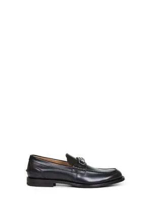 Gucci Black Leather Horsebit Loafers - Multicolor