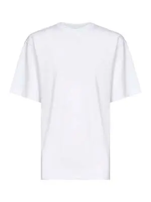 Dries Van Noten White Cotton Jersey Oversized T-shirt - Multicolor