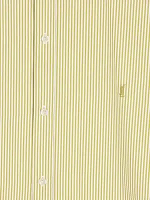 Saint Laurent Striped Cotton Shirt - Multicolor