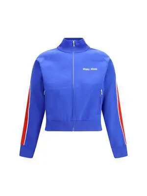 Miu Miu Zip-up Sporty Jacket - Blue