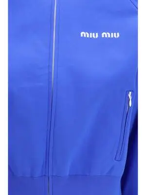 Miu Miu Zip-up Sporty Jacket - Blue