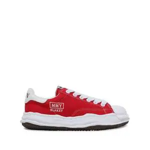 Mihara Yasuhiro Calf Leather Lace-up Sneakers - Red