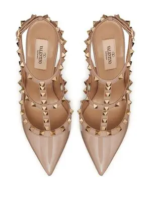 Valentino Garavani Rockstud Patent Leather Pumps - Multicolor