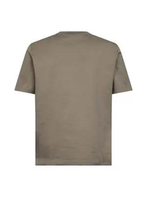 Brunello Cucinelli Khaki Solomeo Crest T-shirt