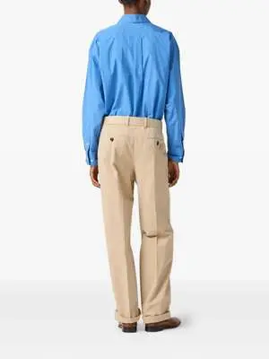 Miu Miu Gabardine Belted Pants
