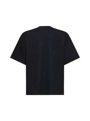 JIL SANDER Black Printed Logo Cotton T-shirt - Multicolor
