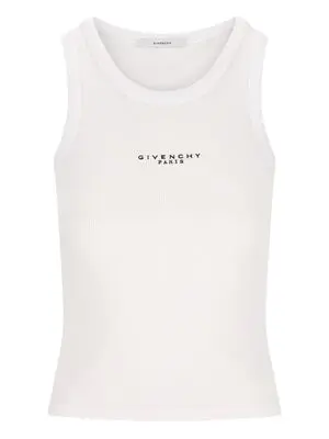 Givenchy Logo Ribbed Knit Tank Top - Multicolor