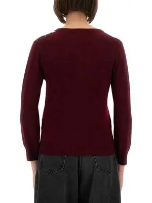 GANNI Jacquard Argyle Cashmere Cardigan - Multicolor