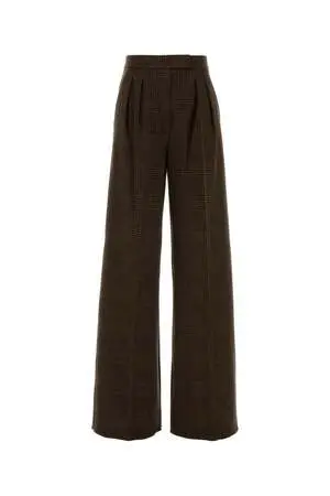 Max Mara Embroidered Cotton Blend Ponza Wide-leg Pant - Multicolor