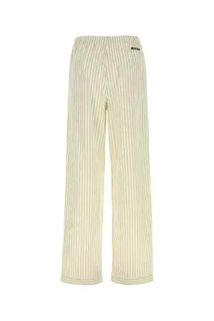 Miu Miu Embroidered Poplin Pyjama Pants