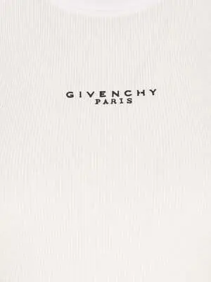 Givenchy Ribbed Tank Top With Logo - Multicolor