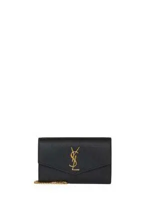 Saint Laurent Uptown Leather Chain Wallet Bag - Multicolor
