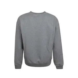 Versace Cotton Crewneck Sweatshirt With Graphic Print - Gray