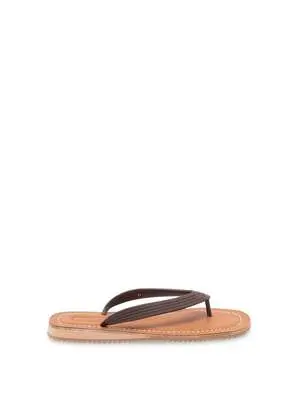 Miu Miu Leather Flip Flops - Multicolor