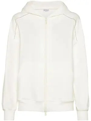 Brunello Cucinelli Cotton Zip-up Hoodie - Multicolor