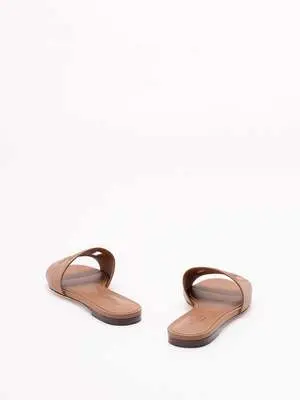 Dolce & Gabbana Calfskin Sliders With Dg Logo - Multicolor