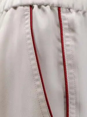 TOM FORD Silk Trousers With Contrasting Profiles