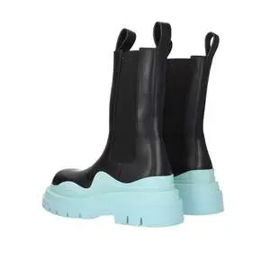 Bottega Veneta Leather Chelsea Boots With Contrasting Sole