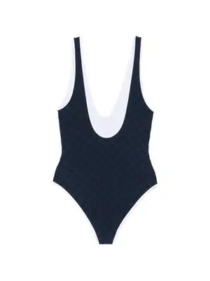 Gucci Gg Patterned One Piece Swimsuit - Multicolor