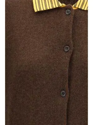 Prada Sweater With Classic Collar And Button Fastening