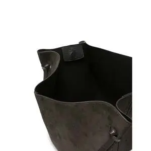 Yuzefi Leather Shoulder Bag With Knotted Handles - Brown