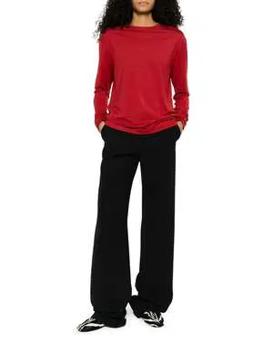 TOTEME Long-sleeved Cotton T-shirt - Multicolor