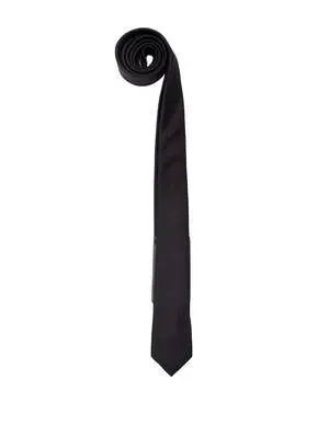 Saint Laurent SAINT LAURENT Monogram Silk Neck Tie Multicolor