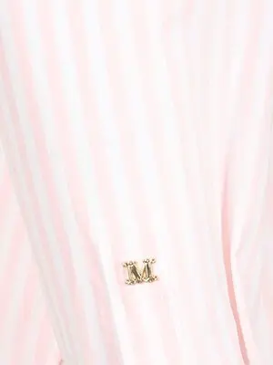 Max Mara Striped Cotton Poplin Shirt - Multicolor