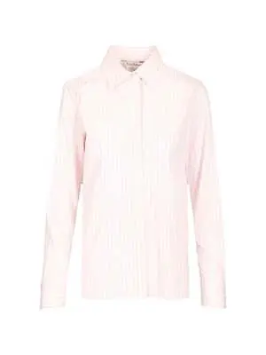 Max Mara Striped Cotton Poplin Shirt - Multicolor