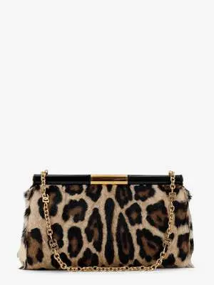 Dolce & Gabbana Marlene Shoulder Bag In Pony Skin - Multicolor