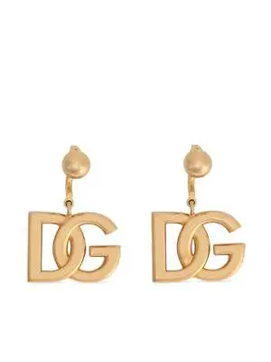 Dolce & Gabbana Dg Logo Drop Earrings - Multicolor