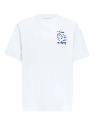 Casablanca White Heat Map Logo T-shirt - Multicolor