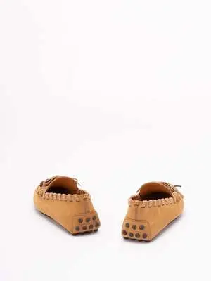 TOD'S Nubuck Gommino Loafers With Tassel Detail - Multicolor