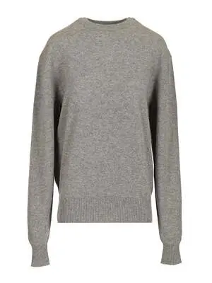 TOTEME TOTEME Classic Cashmere Crew Neck Sweater Gray