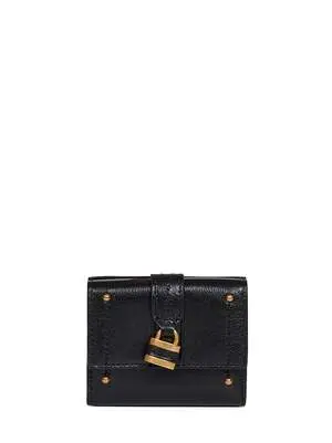 Chloé Black Paddington Mini Tri-fold Wallet - Multicolor