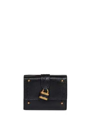 Chloé Black Paddington Mini Tri-fold Wallet - Multicolor